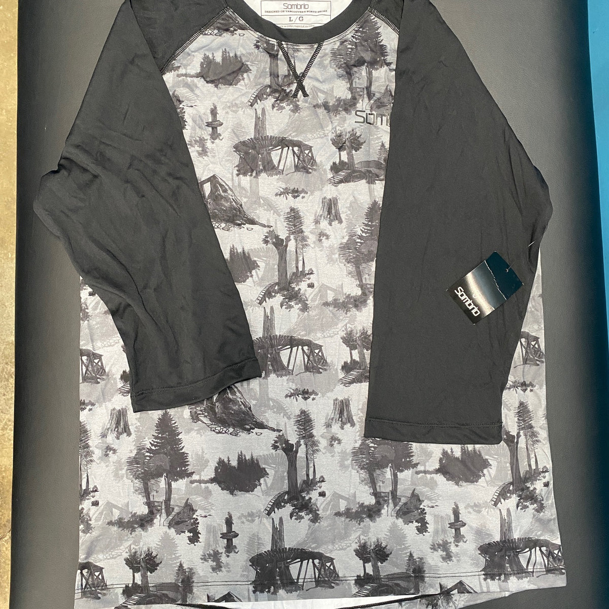 Sombrio Chaos Jersey Men Large Trail Toile Grey/Black MTB – The Gear Attic